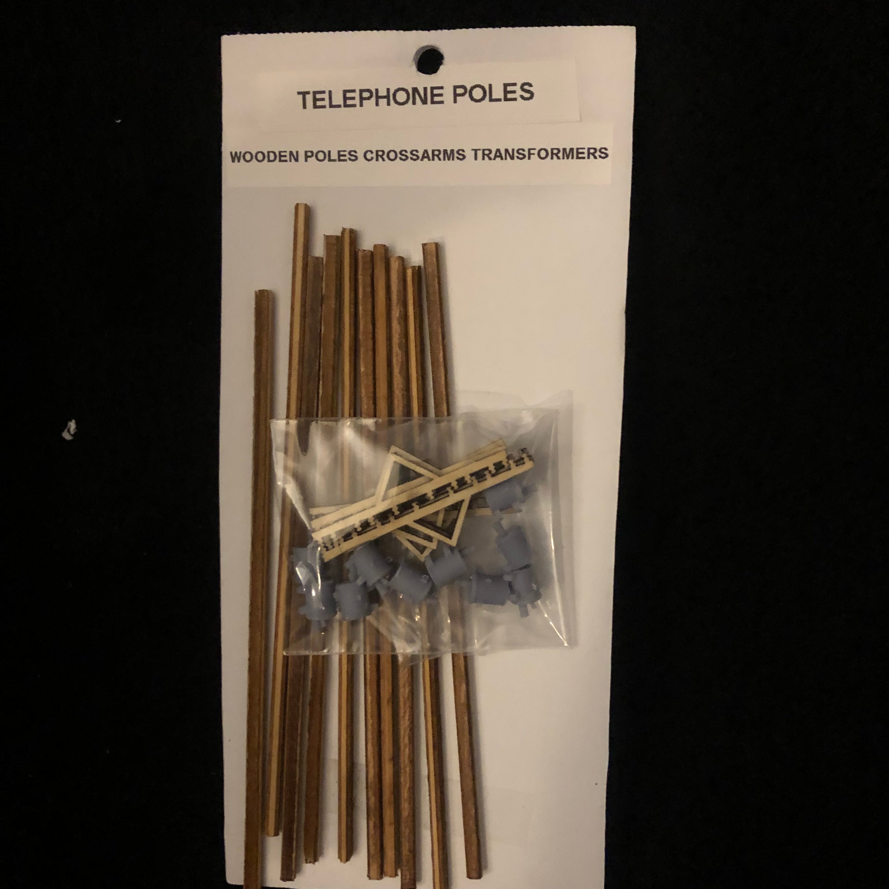 Telephone Poles, Wooden Poles, Cross Arms, Transformers – 10 per packa ...
