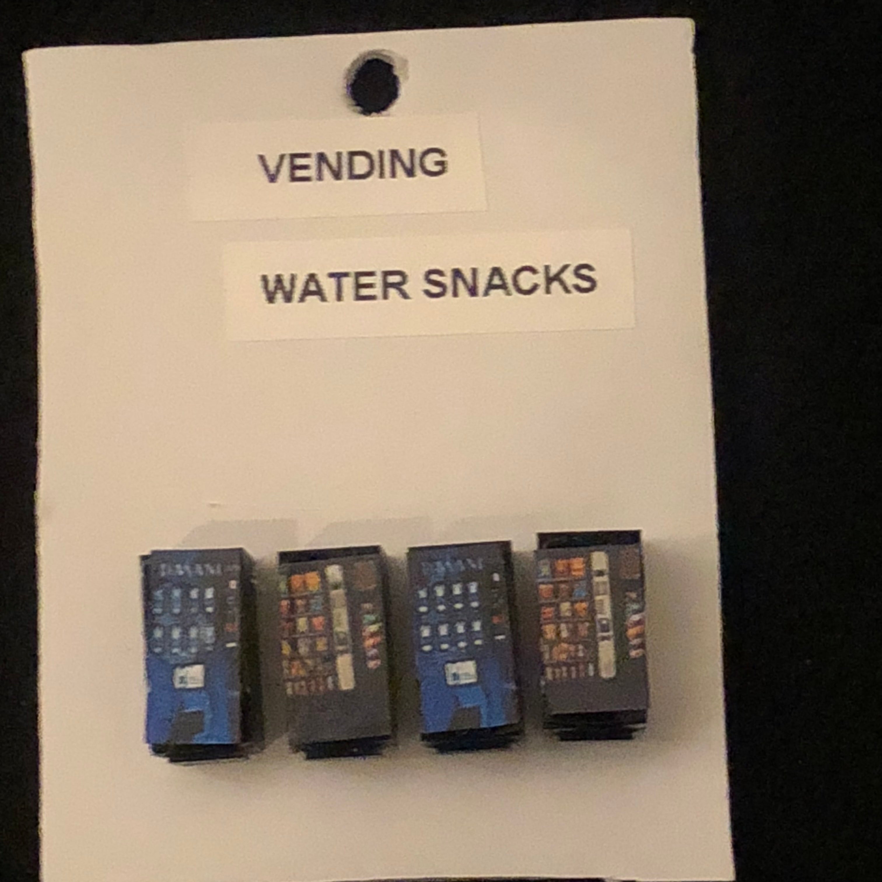 Water & Snack Vending Machines – 2 each per package – R&J Details